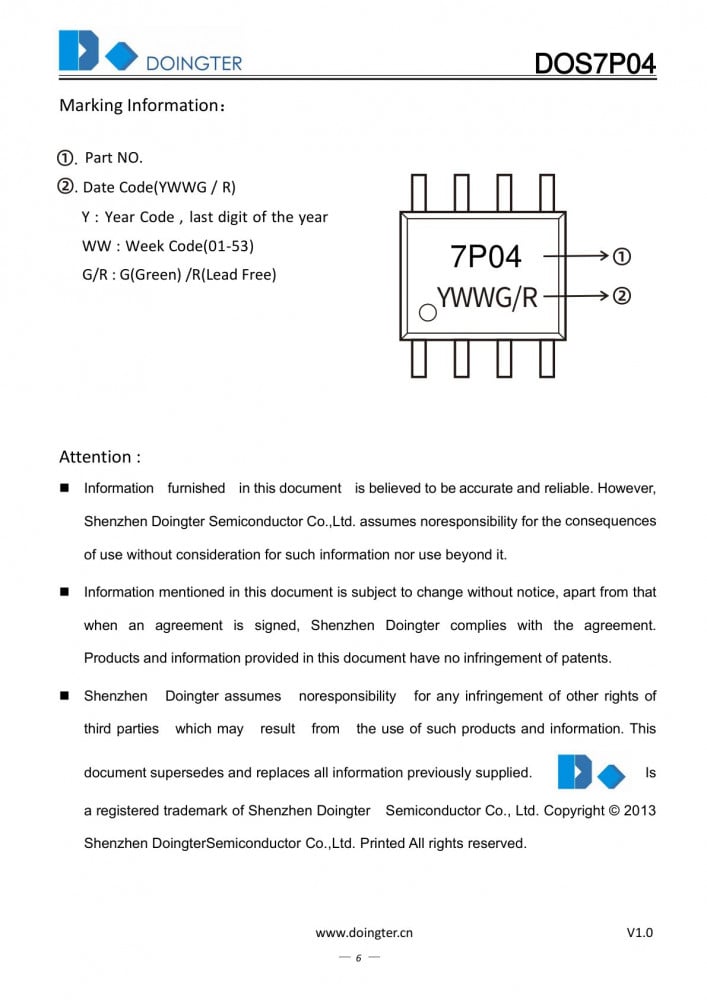 DOS7P04 datasheet page 6