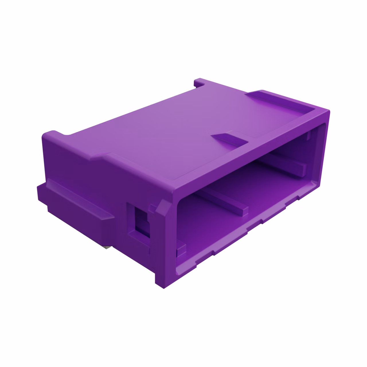 ConnTAK50 Header, Dual Row, Right-Angle, Surface Mount, 22 Circuits / 20 Circuit Usable, Key D, Violet for sale