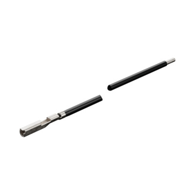 Pre-Crimped Lead MX64-Female-to-Pigtail, Tin (Sn) Plating, 150.00mm Length, 18 AWG, Black for sale