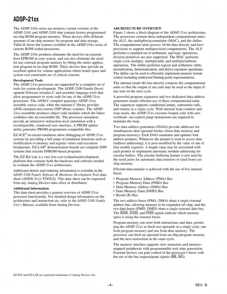 ADSP-2111 datasheet page 5