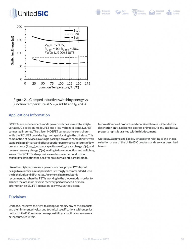 UJ3C065080K3S datasheet page 10