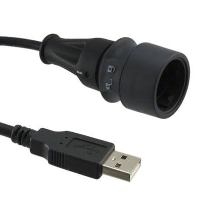 Bulgin PXP6040/B/5M00 USB Cable Assembly for sale
