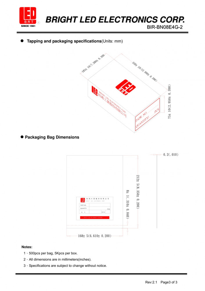 BIR-BN08E4G-2 datasheet image, page 3