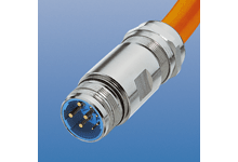 Brad M23 Power Connector, Straight Female, Crimp Contacts, 6 (5+PE) Poles, Cable Diameter 7.00-12.00mm