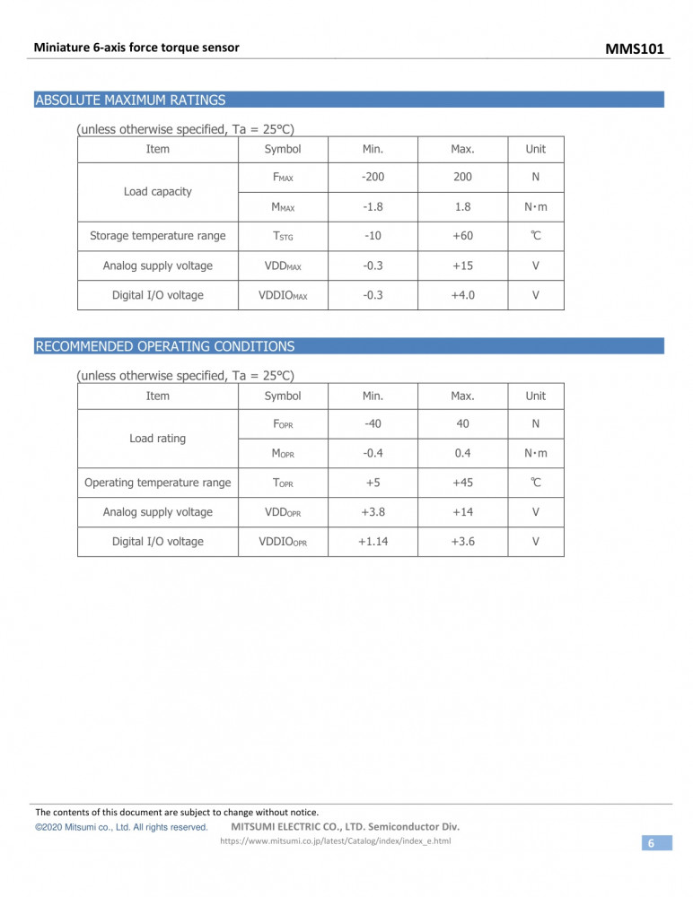 MMS101 datasheet page 6