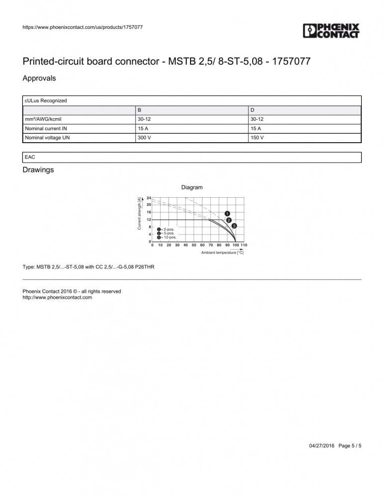 Phoenix Contact 1757077 technical document page 5