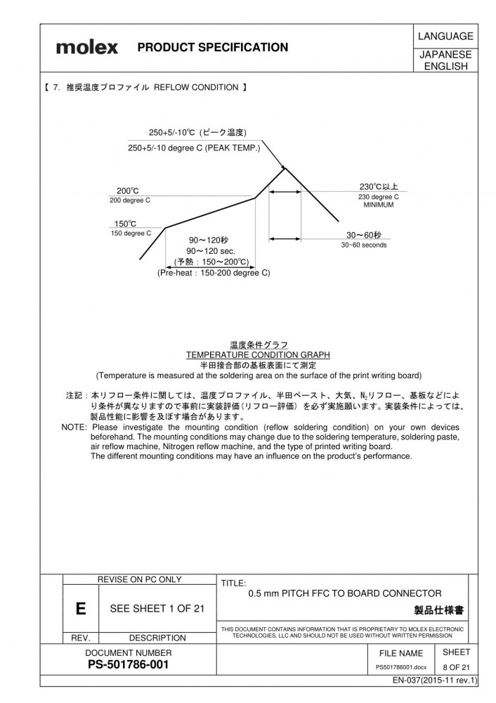 Product specification page 8