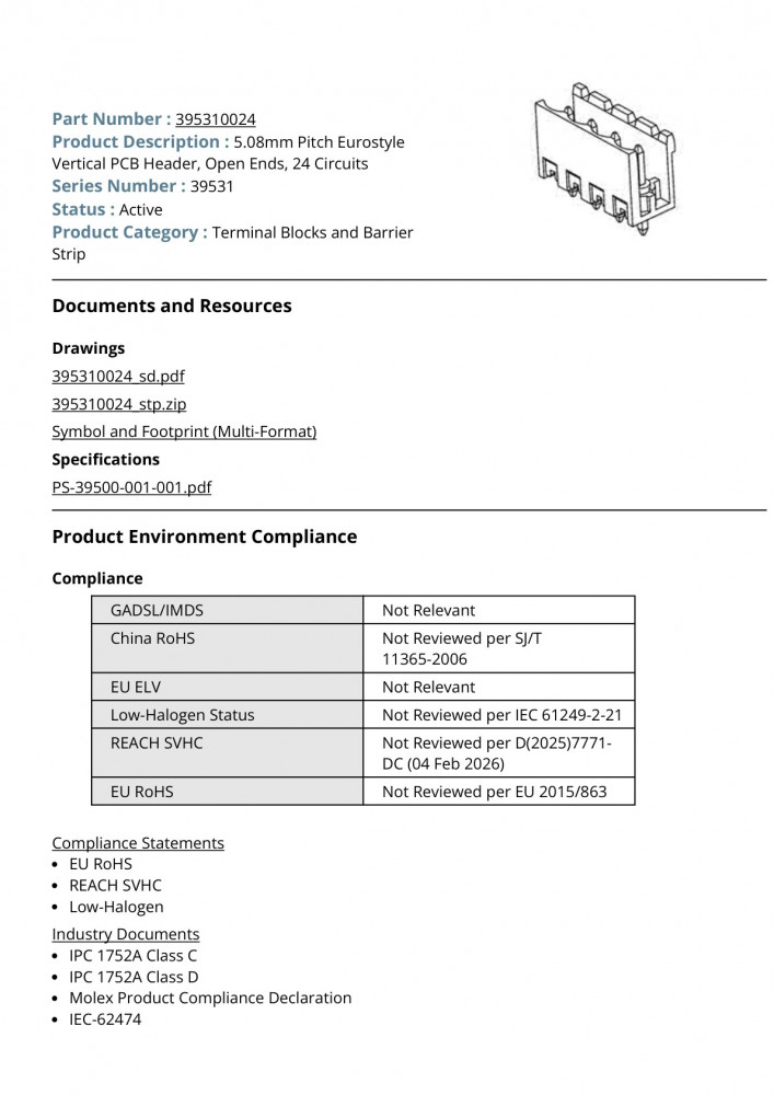 395310024 product document preview, page 1