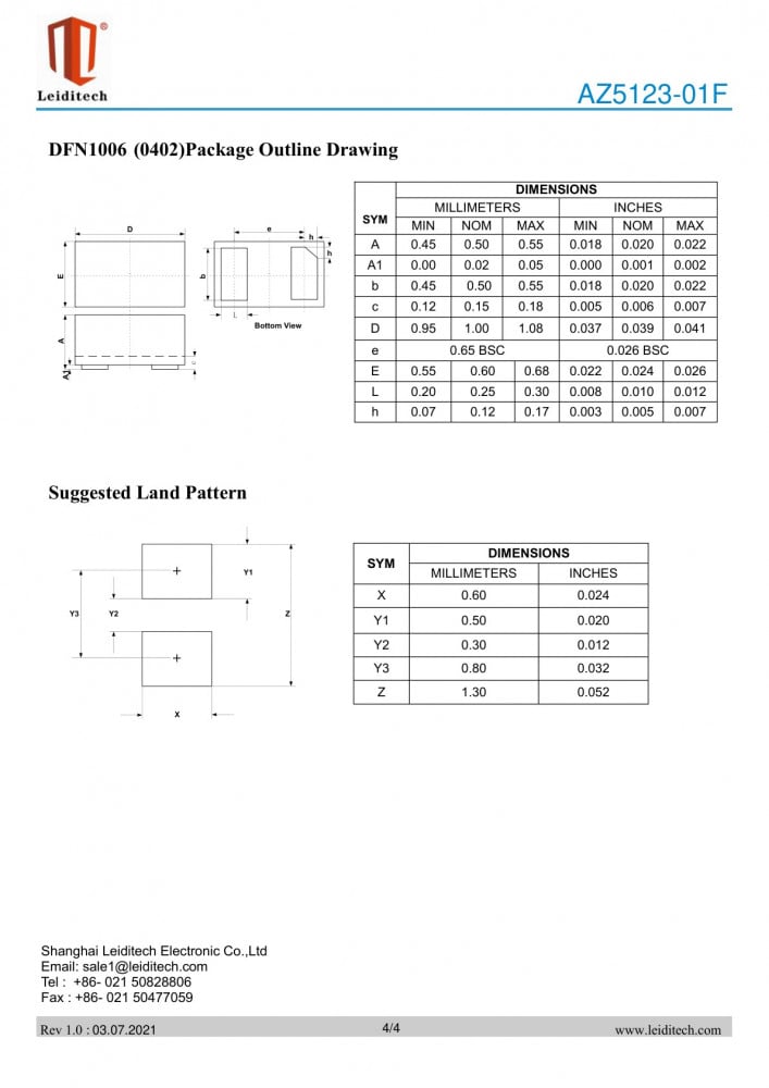 AZ5123-01F datasheet page 4