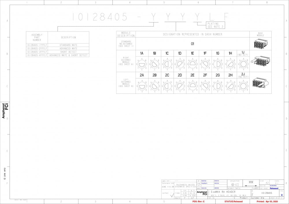 Amphenol 10128405 drawing page 10