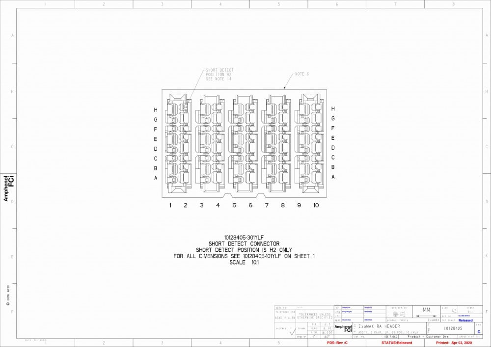 Amphenol 10128405 drawing page 4