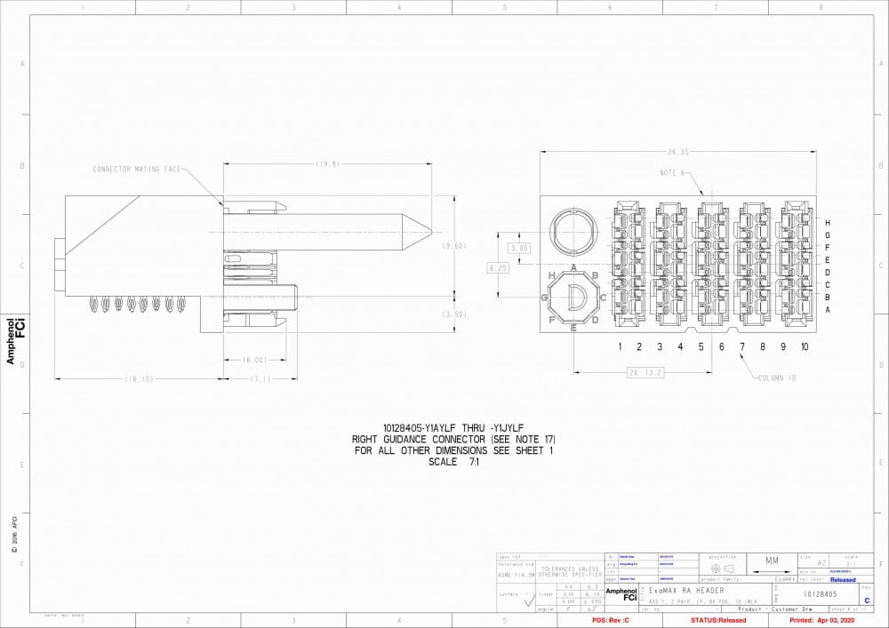 Amphenol 10128405 drawing page 6