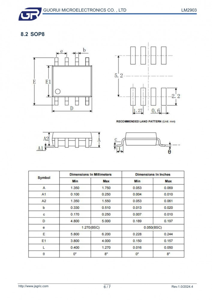 LM2903 technical document page 6