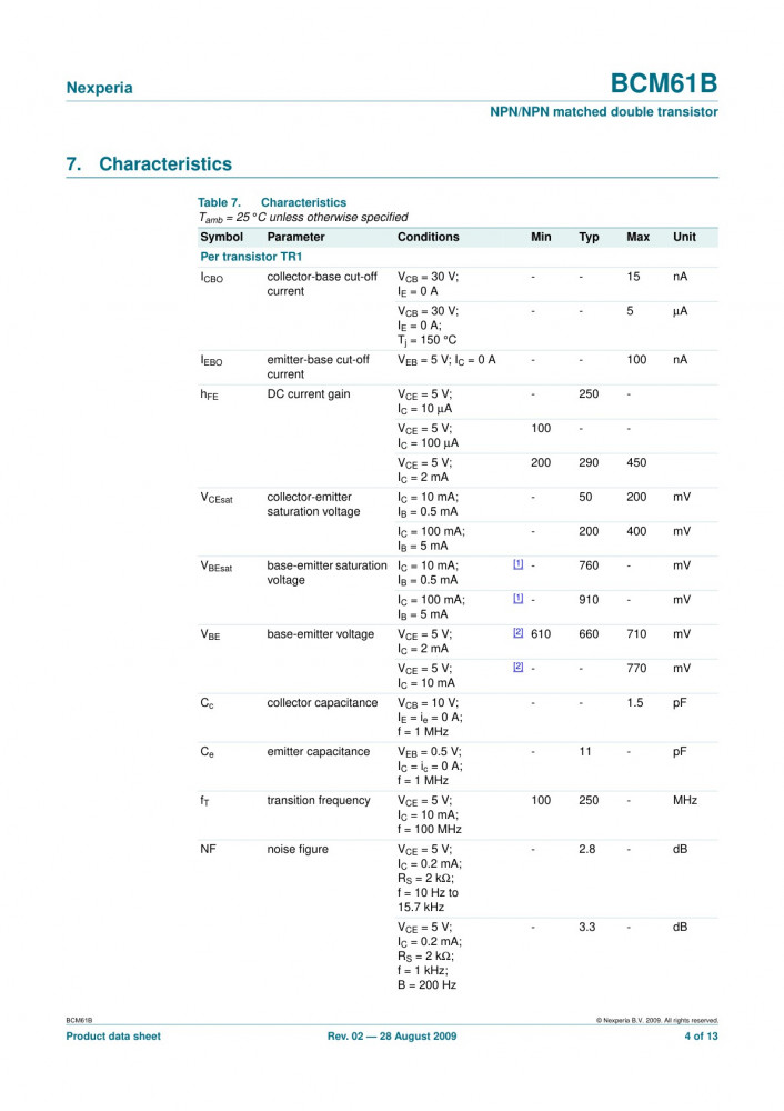 BCM61B datasheet page 4