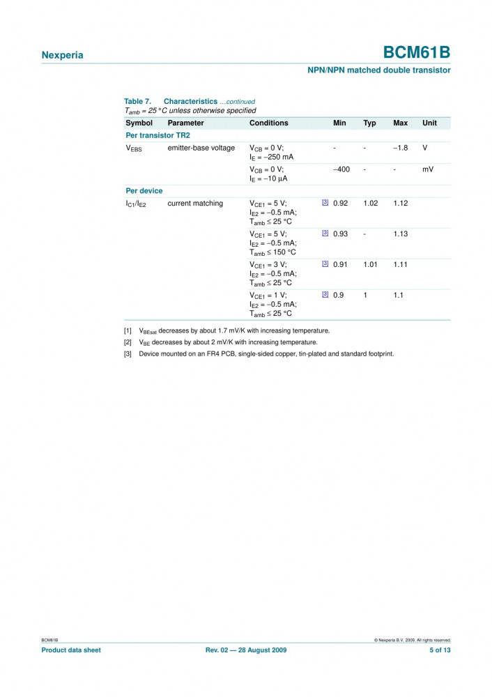 BCM61B datasheet page 5