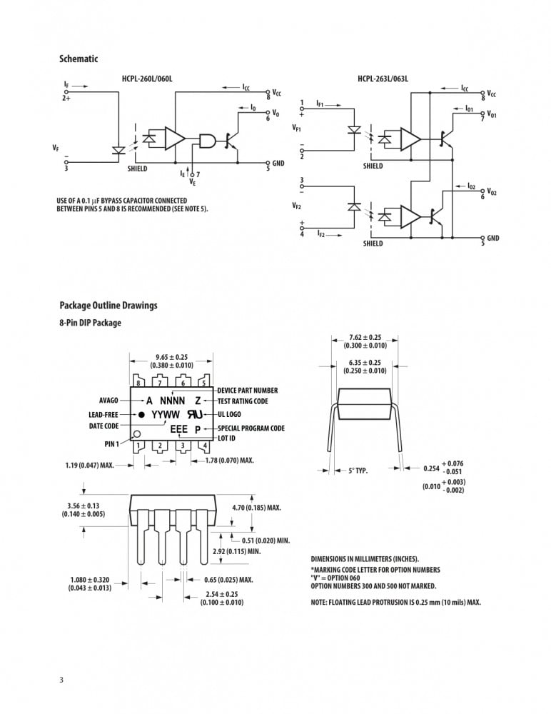 HCPL-060L-500E datasheet page 3