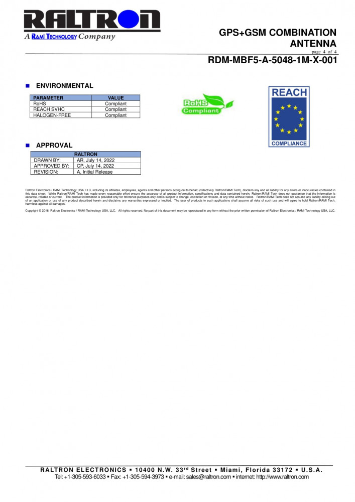Raltron datasheet page 4