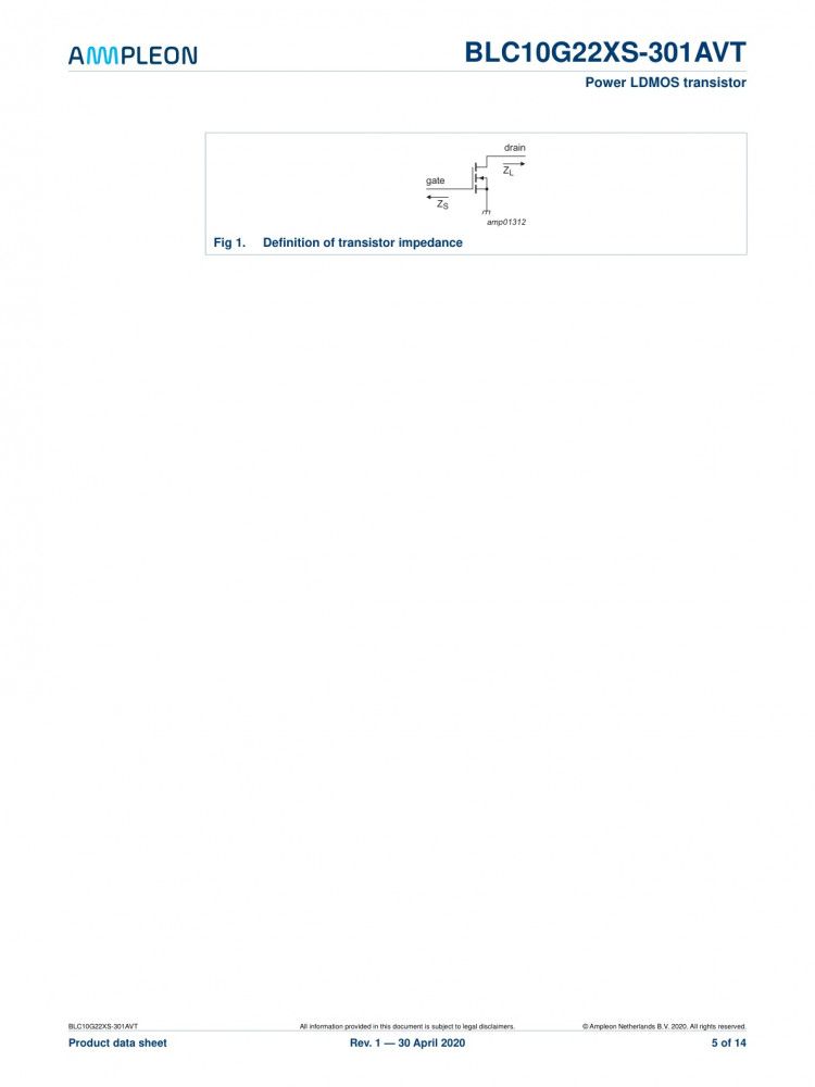 BLC10G22XS-301AVTYZ datasheet page 5
