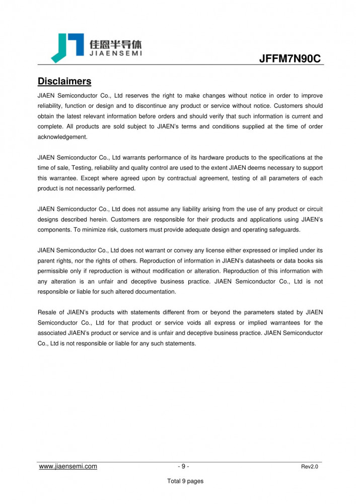 JFFM7N90C datasheet page 9
