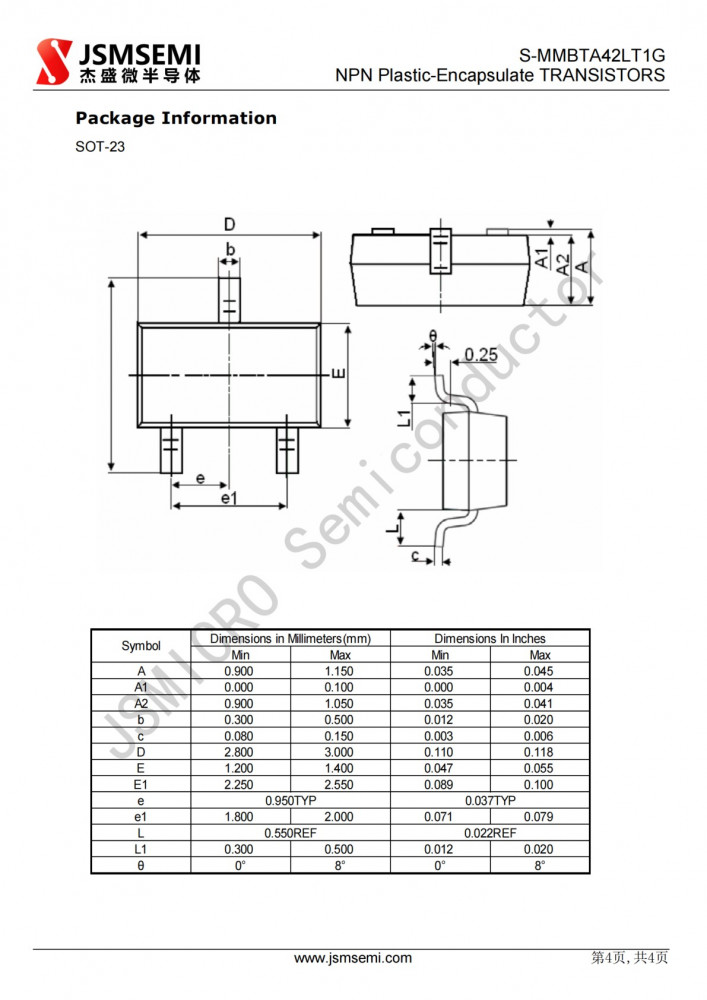 S-MMBTA42LT1G datasheet page 4