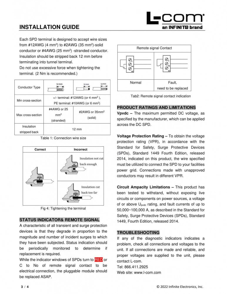 I2R-T2DC series technical document page 3