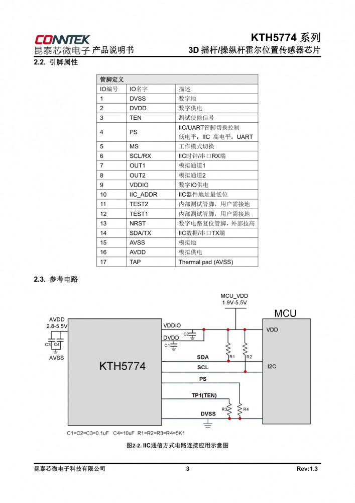 KTH5774 datasheet page 3