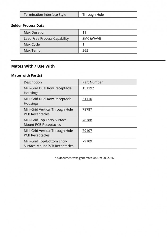 MOLEX product specification page 4
