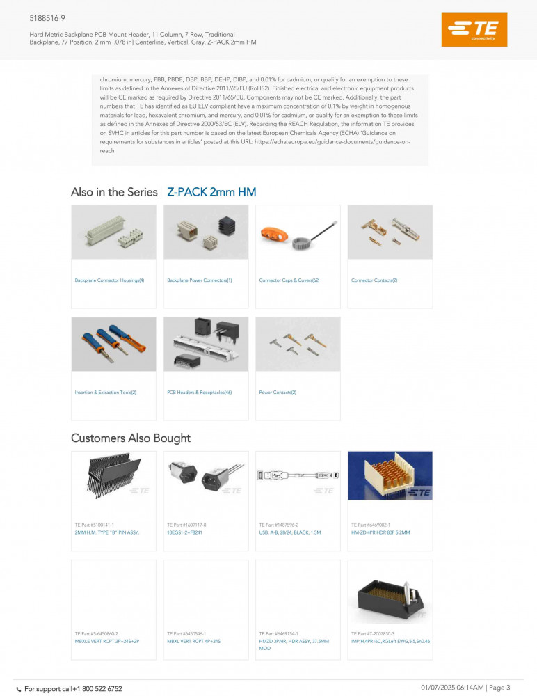 TE Connectivity 5188516-9 technical document page 3