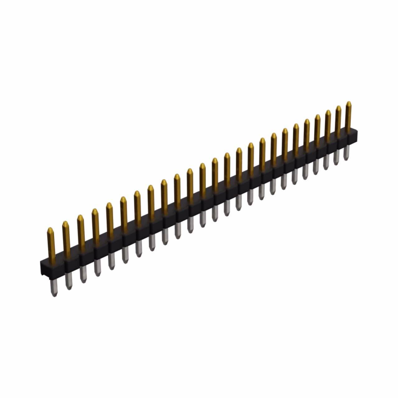 2.00mm Pitch Milli-Grid Header, Vertical, Through Hole, Breakaway, 25 Circuits, 0.50µm Gold (Au) Plating, Mating Pin Length 4.00mm, Tail Length 2.70mm, Lead-Free for sale