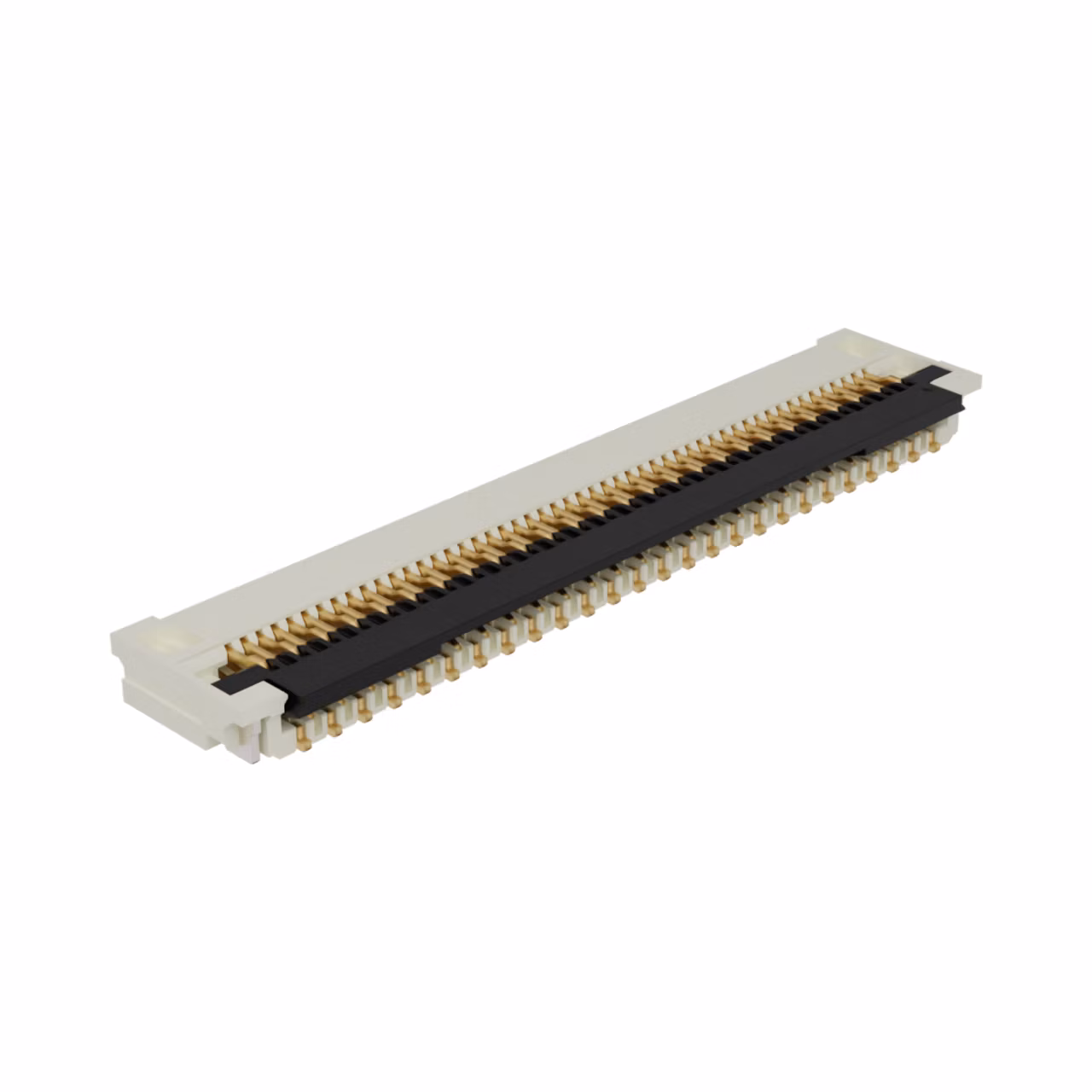 Easy-On FPC Connector, 0.25mm Pitch, 1.00mm Mated Height, Right-Angle, Surface Mount, Bottom Contact Style, with Extended Actuator, 51 Circuits, Halogen-Free, 6000 Pieces per Reel for sale