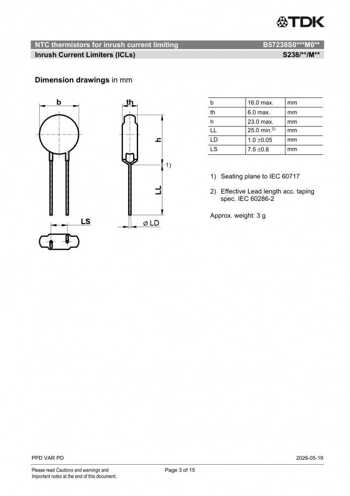 Technical document page 3