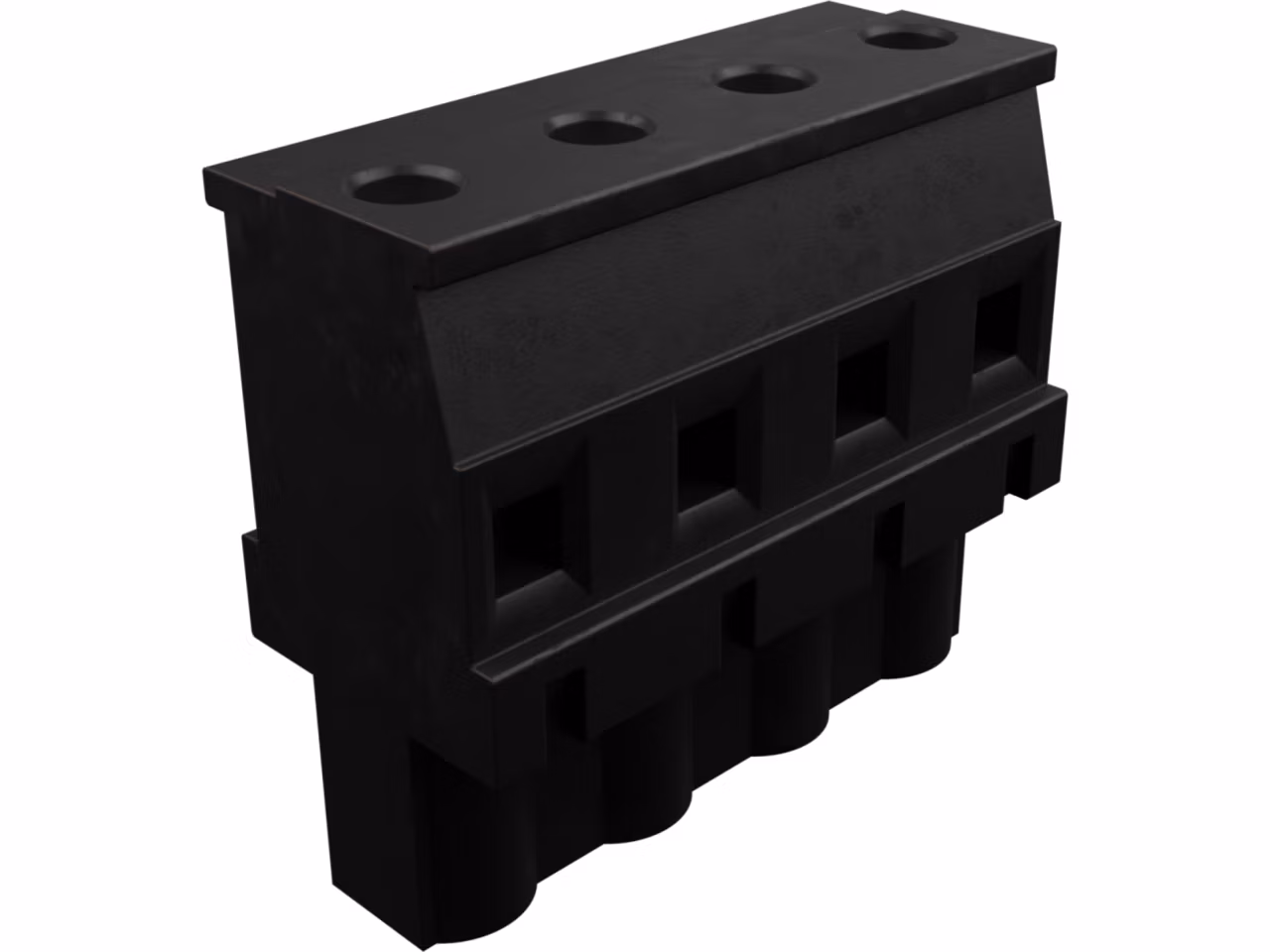 7.50mm Beau Eurostyle Pluggable Terminal Block, 90° Wire Entry, 4 Circuits for sale
