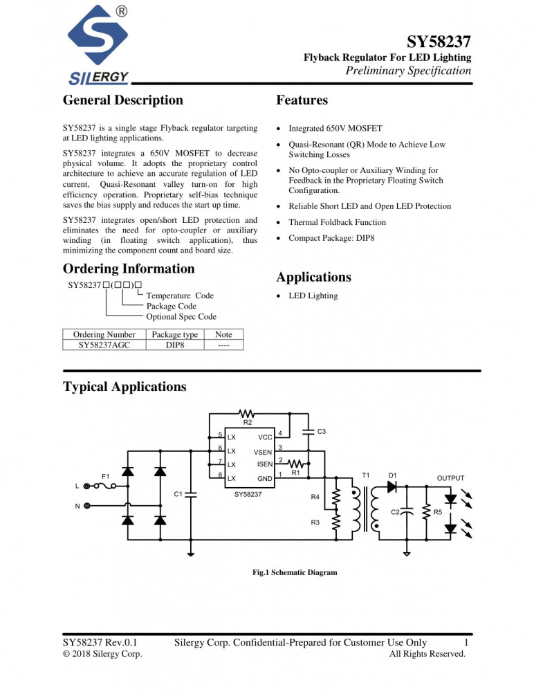 SY58237AGC datasheet page 1