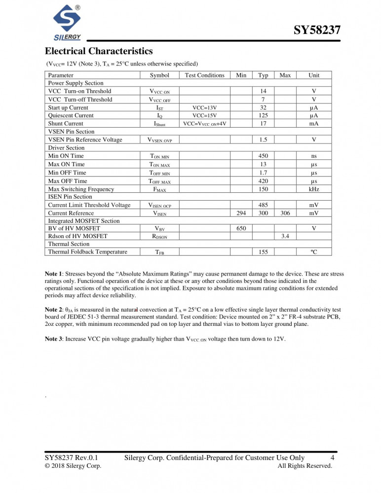 SY58237AGC datasheet page 4