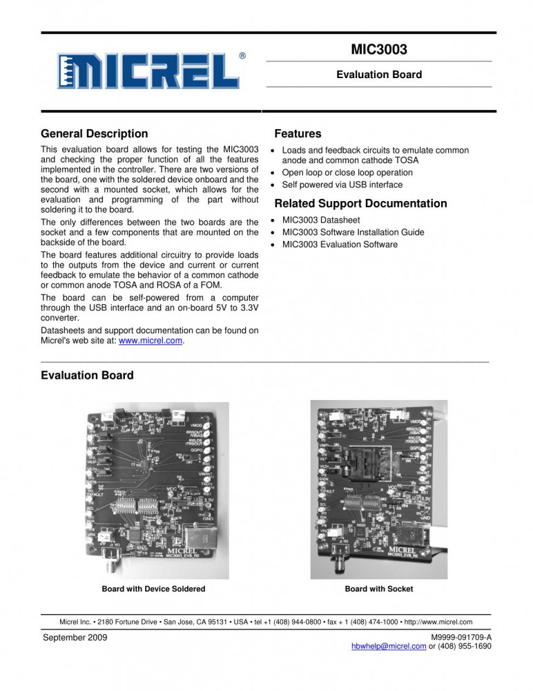 MIC3003 document page 1