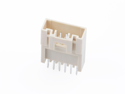 2.00mm Pitch I/O PCB Receptacle, Upright-Style, Phosphor Bronze Shell, 10 Circuits