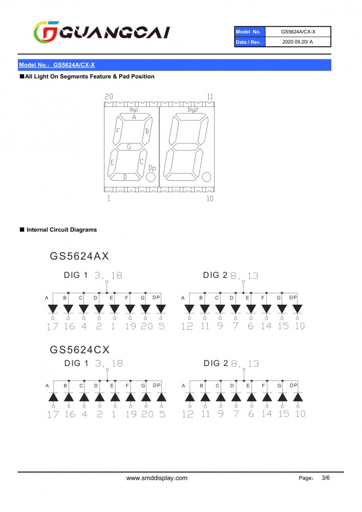 GS5624CB-G product specification page 3