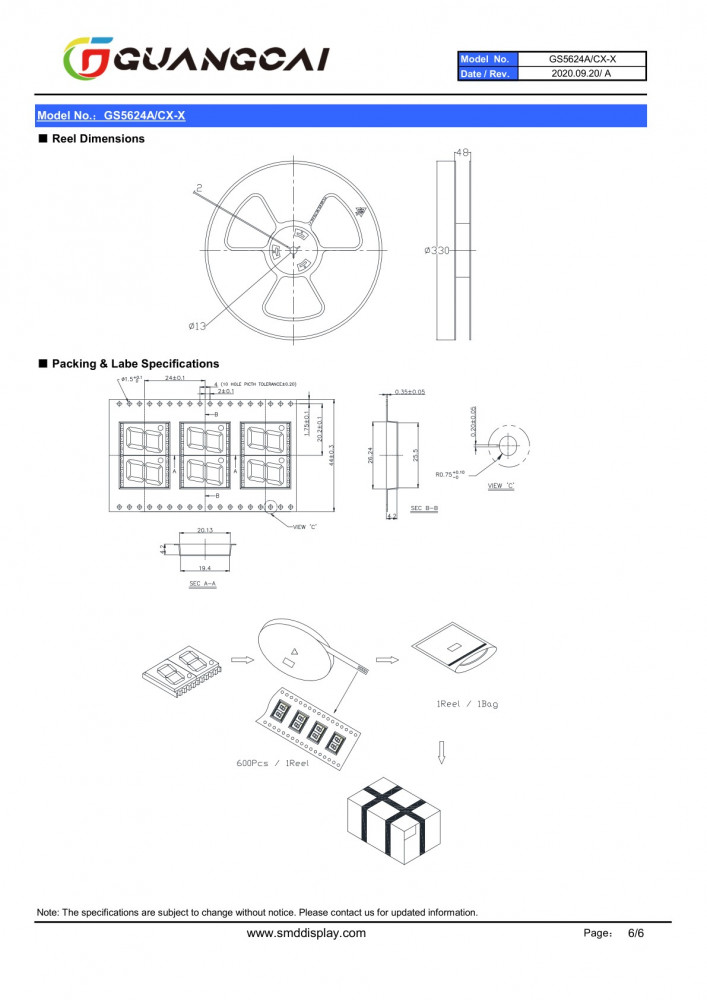 GS5624CB-G product specification page 6