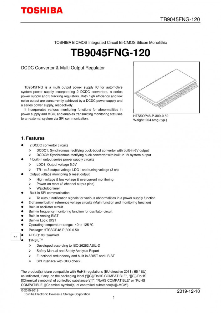 TB9045FNG-120,EL datasheet page 1
