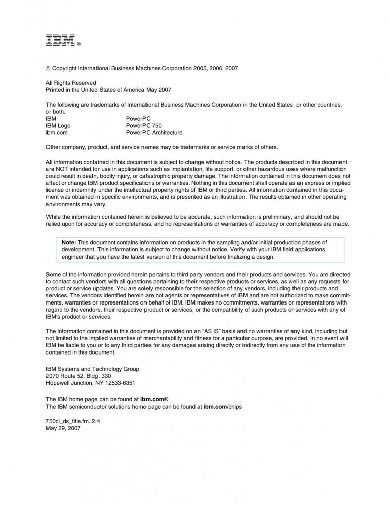 PPC750CLGEQA033-G datasheet page 2
