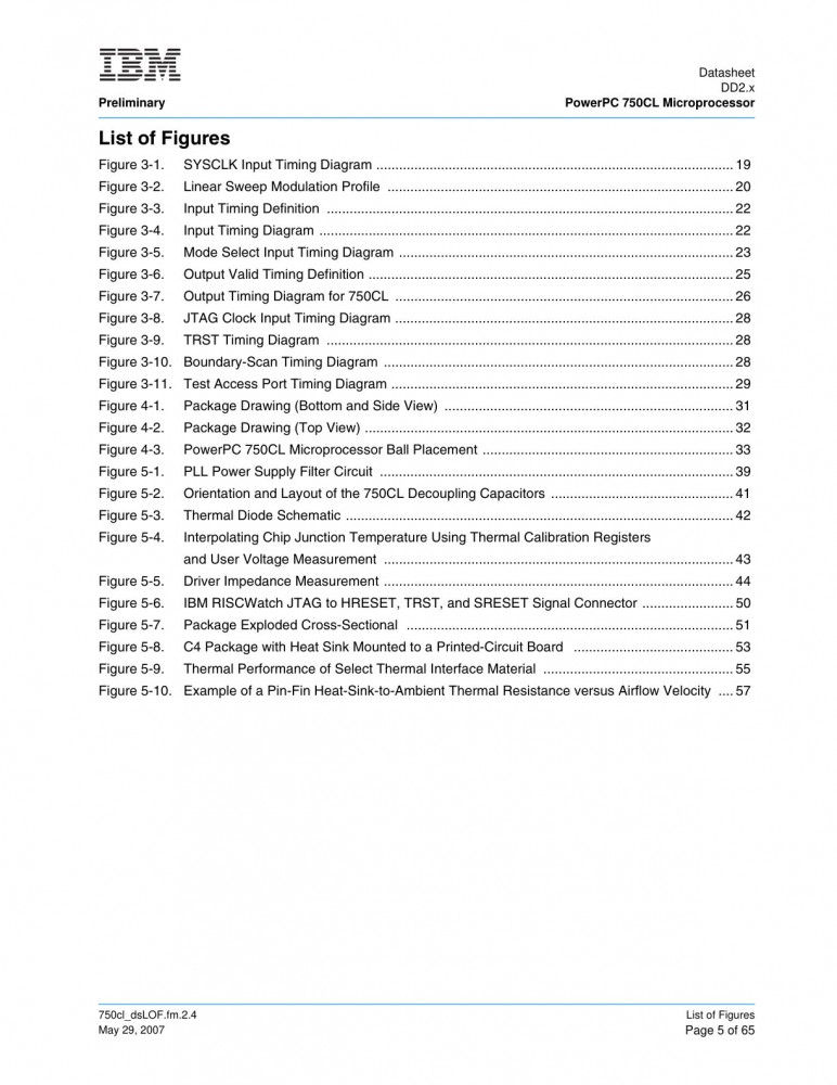 PPC750CLGEQA033-G datasheet page 5