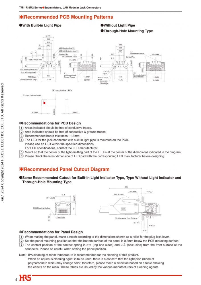 HRS TM11R-5M2 series datasheet page 4