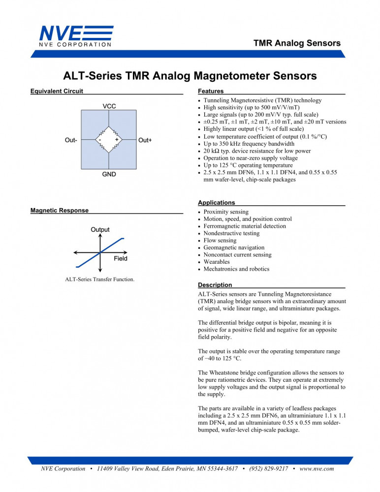 ALT-Series technical document page 1
