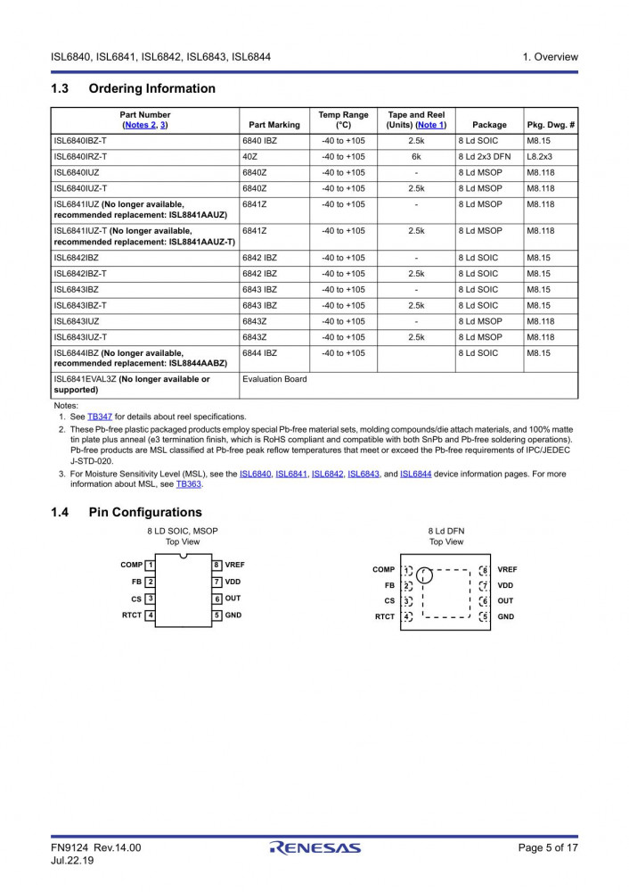 ISL6842 datasheet page 5