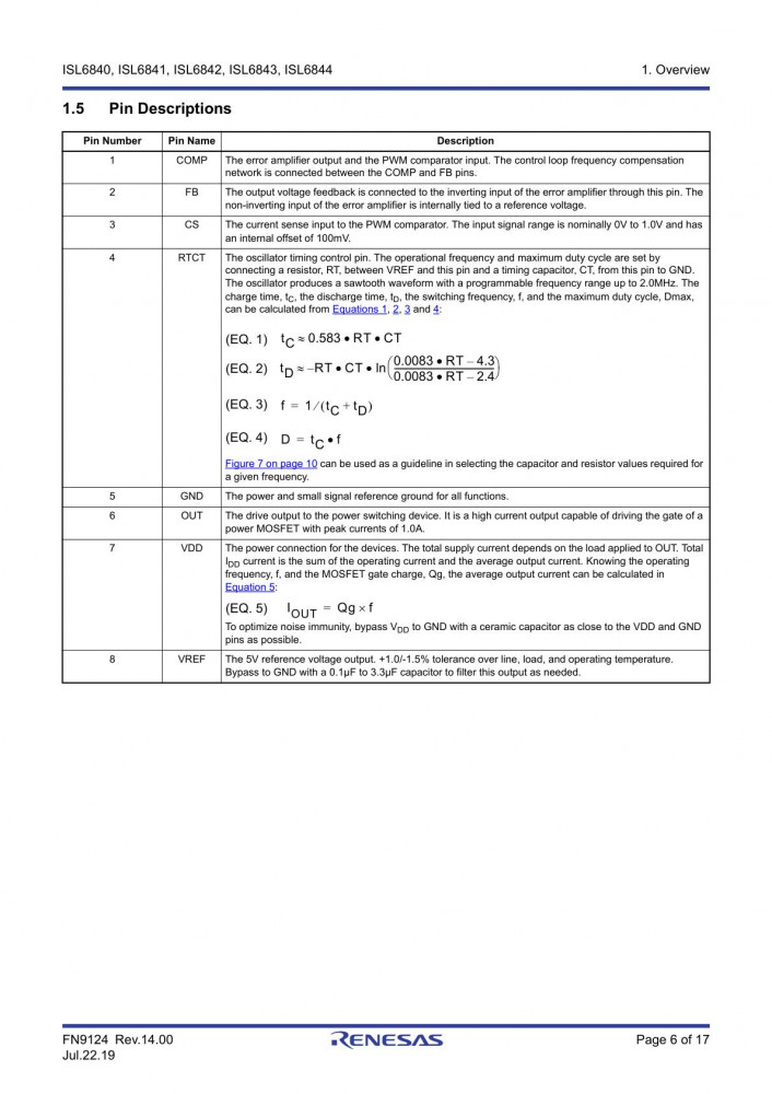 ISL6842 datasheet page 6