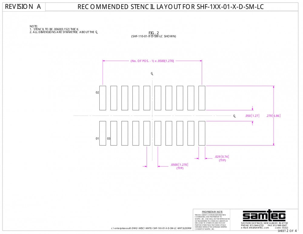 Samtec SHF-108-01-L-D-SM-LC document page 2