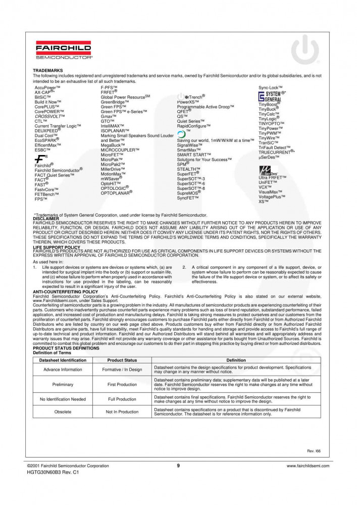 HGTG30N60B3 datasheet page 9