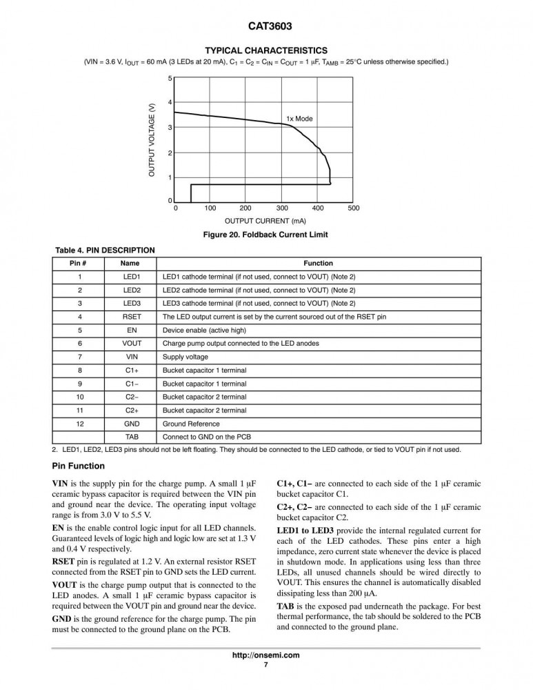 CAT3603 technical document page 7