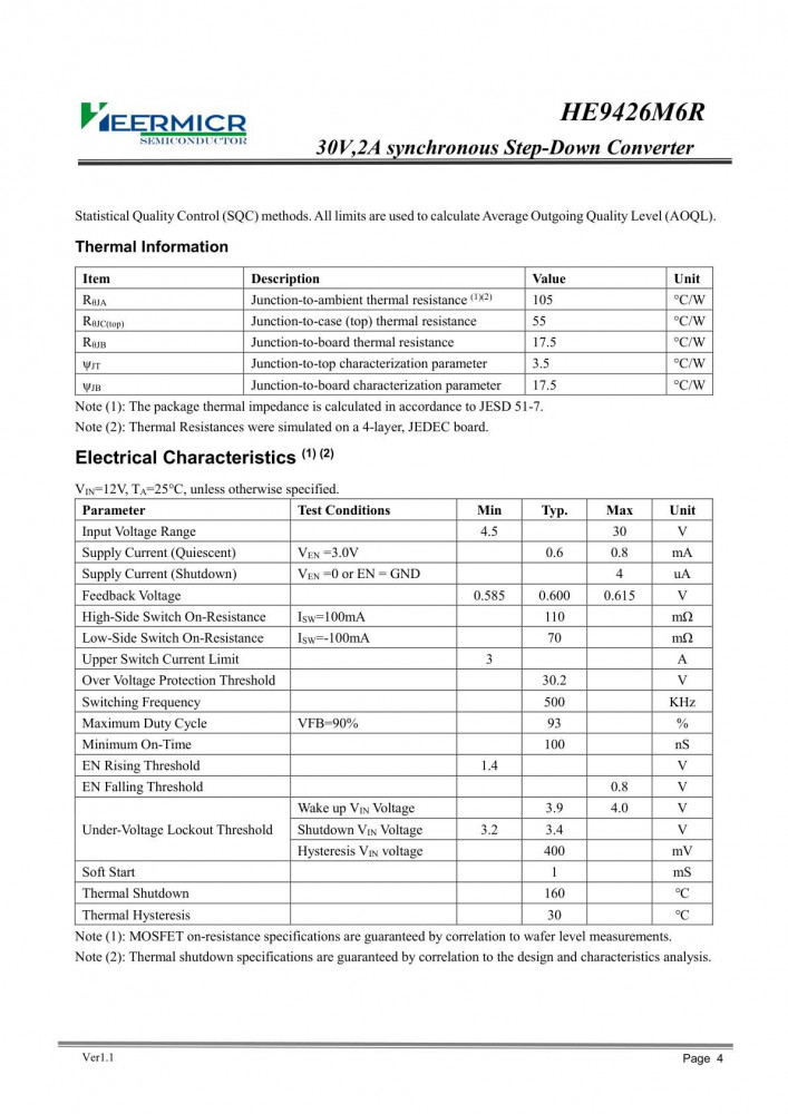 HE9426 datasheet page 4