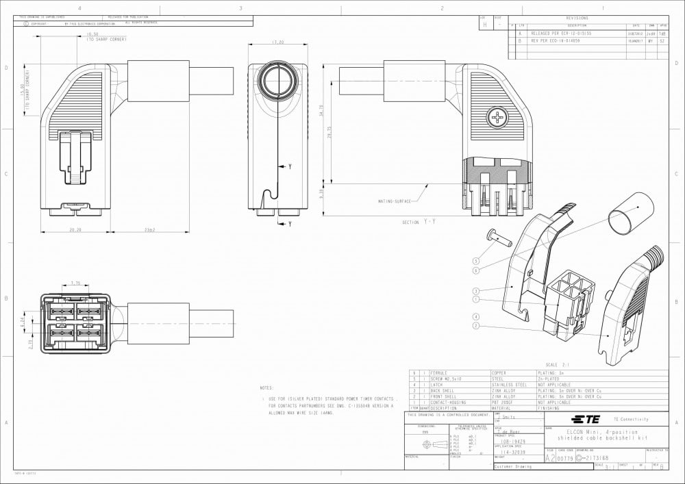 TE Connectivity 2173168-1 technical document preview